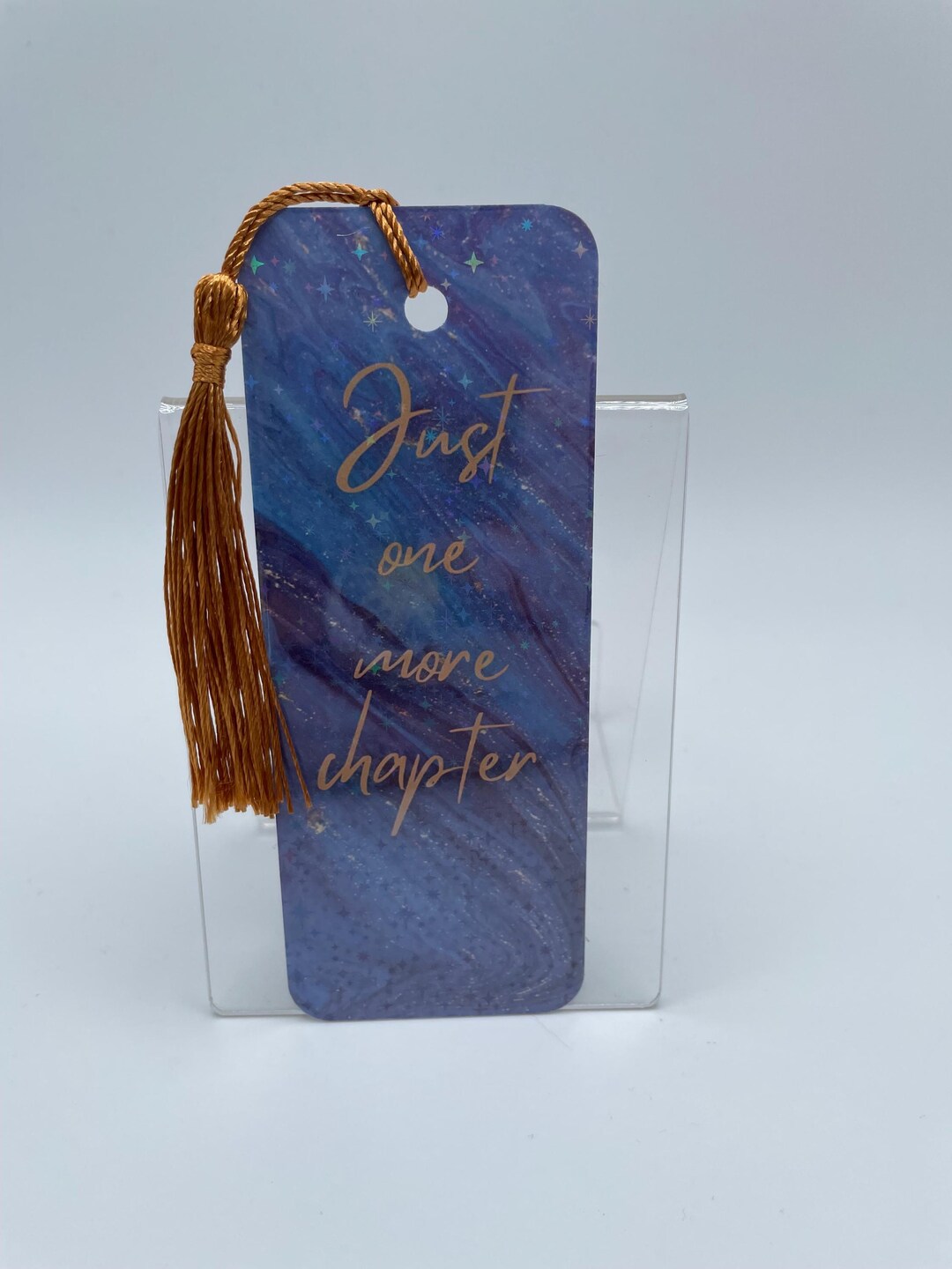 Just One More Chapter Holographic Double Sided Bookmark - Etsy