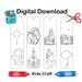 PRINTABLE Color Your Own Bookmarks, Nativity Coloring Page, Kids ...