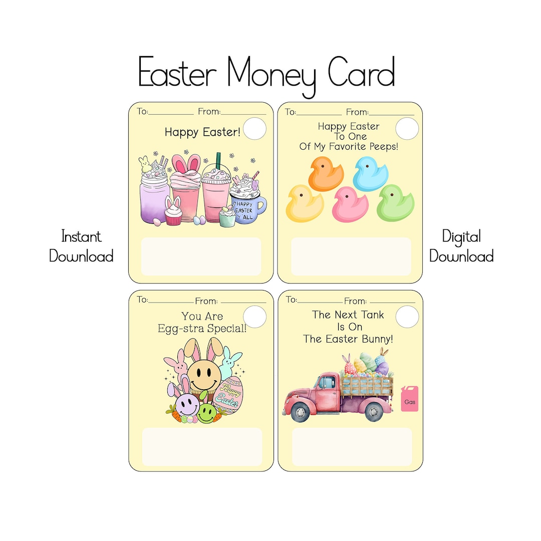 Easter Cash Money Cardseaster Basket Stufferseaster Basket ...