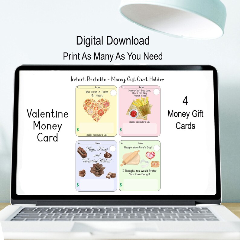 Printable Valentine Money Gift Cards Gift Card Holder Money - Etsy