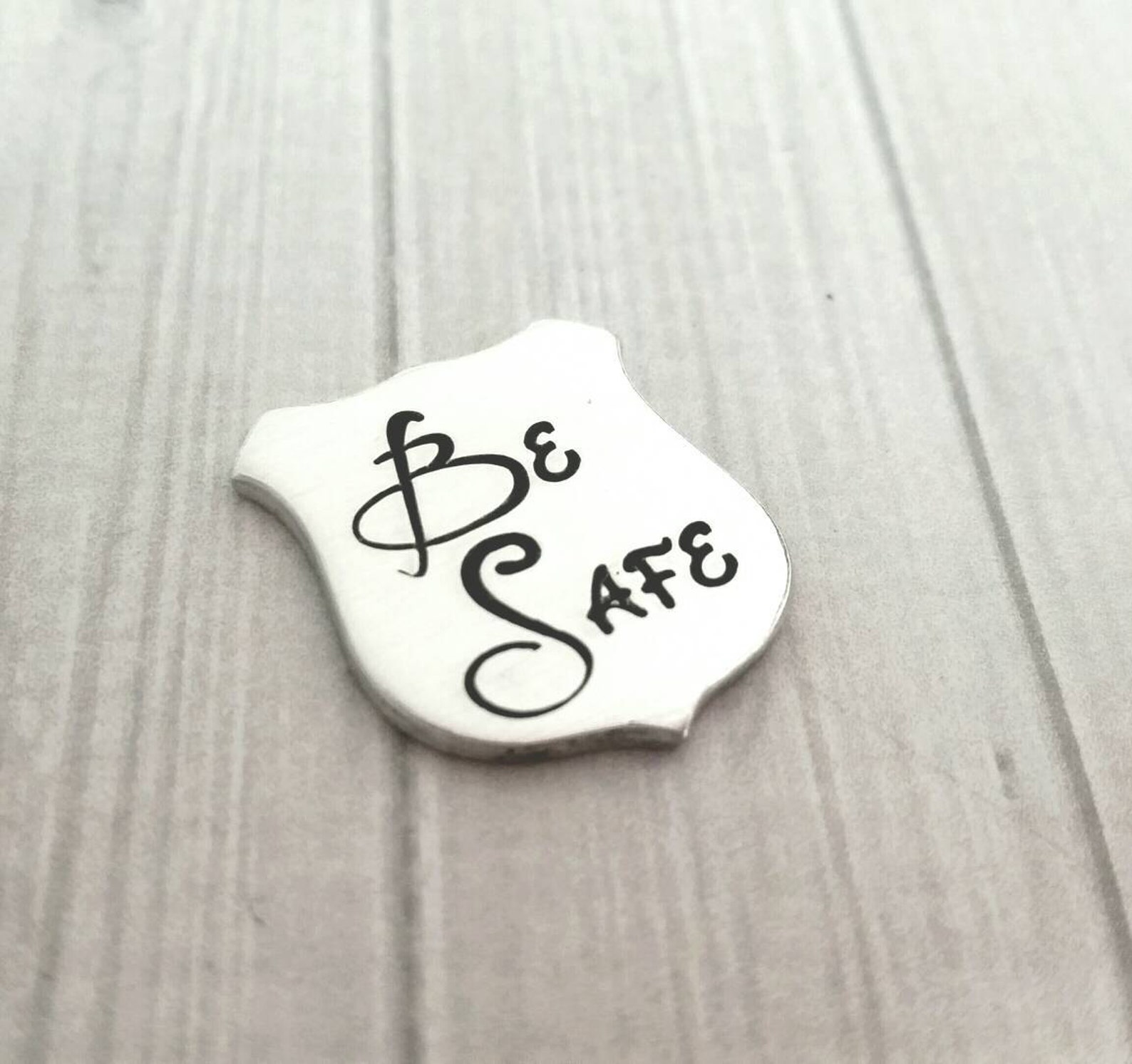 Personalized Police Badge Pocket Coin Hand Stamped Pocket | Etsy