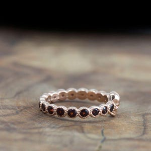 Skull Ring - Eternity Skull Ring - Skeleton - Garnet Ring - Etsy