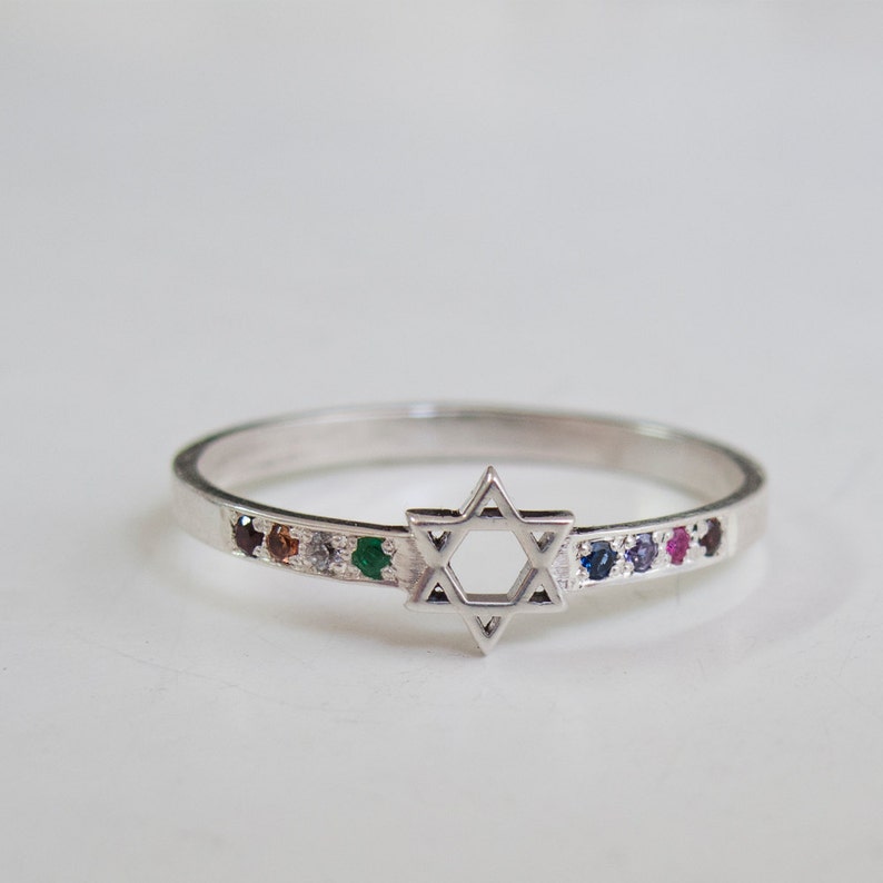 Jewish Star Ring in Silver | Etsy