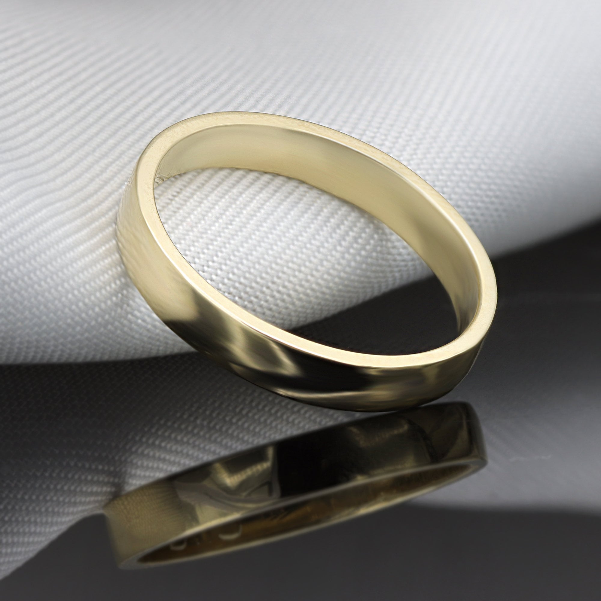 Beautiful Simple Wedding Band in Solid Gold 14K Gold Ring | Etsy