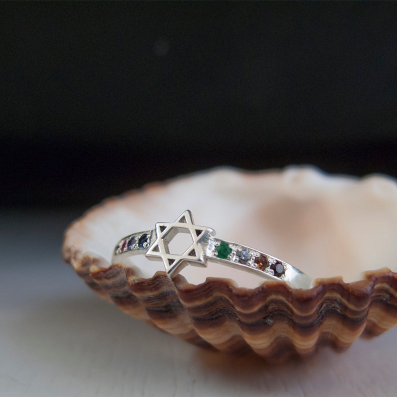Jewish Star Ring in Silver | Etsy