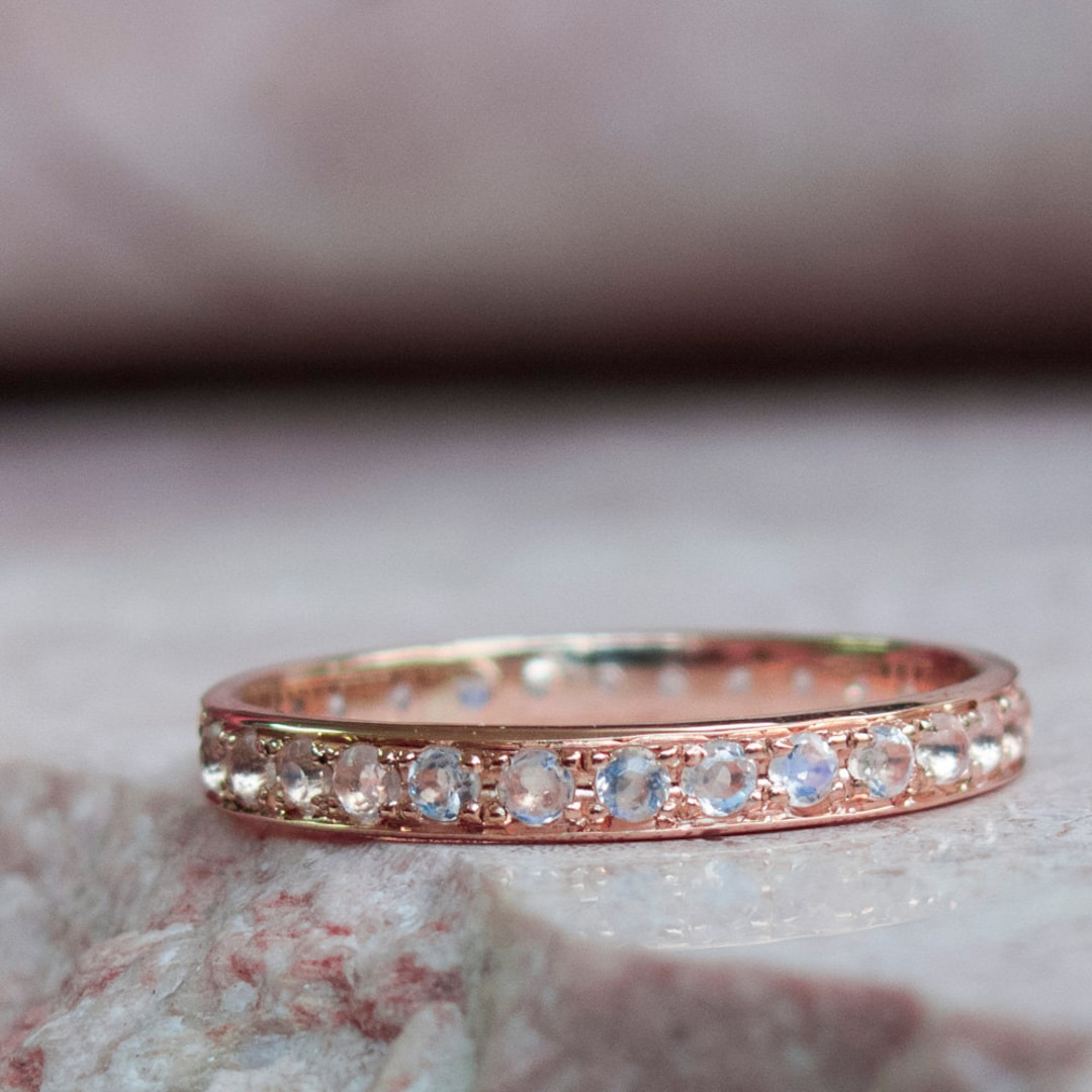 Moon Stone Ring - Moon Stone Engagment Ring - Etsy