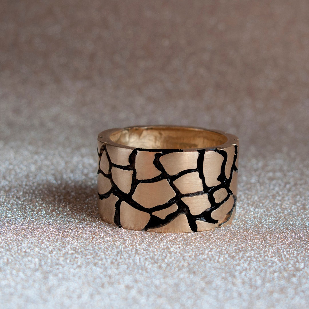 Texture Ring - Desert Ring - Cracks Ring - Etsy