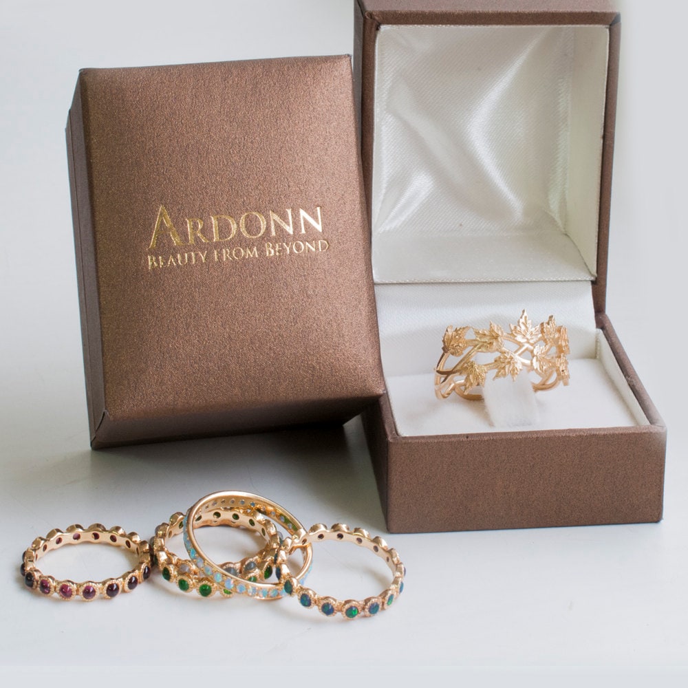 Unique Eternity Ring Made in Gold or Silver Set With | Etsy