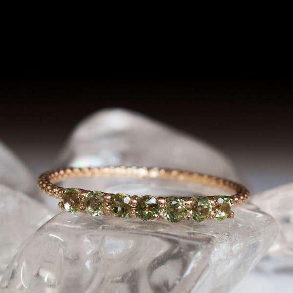 Gold Peridot Ring - Etsy