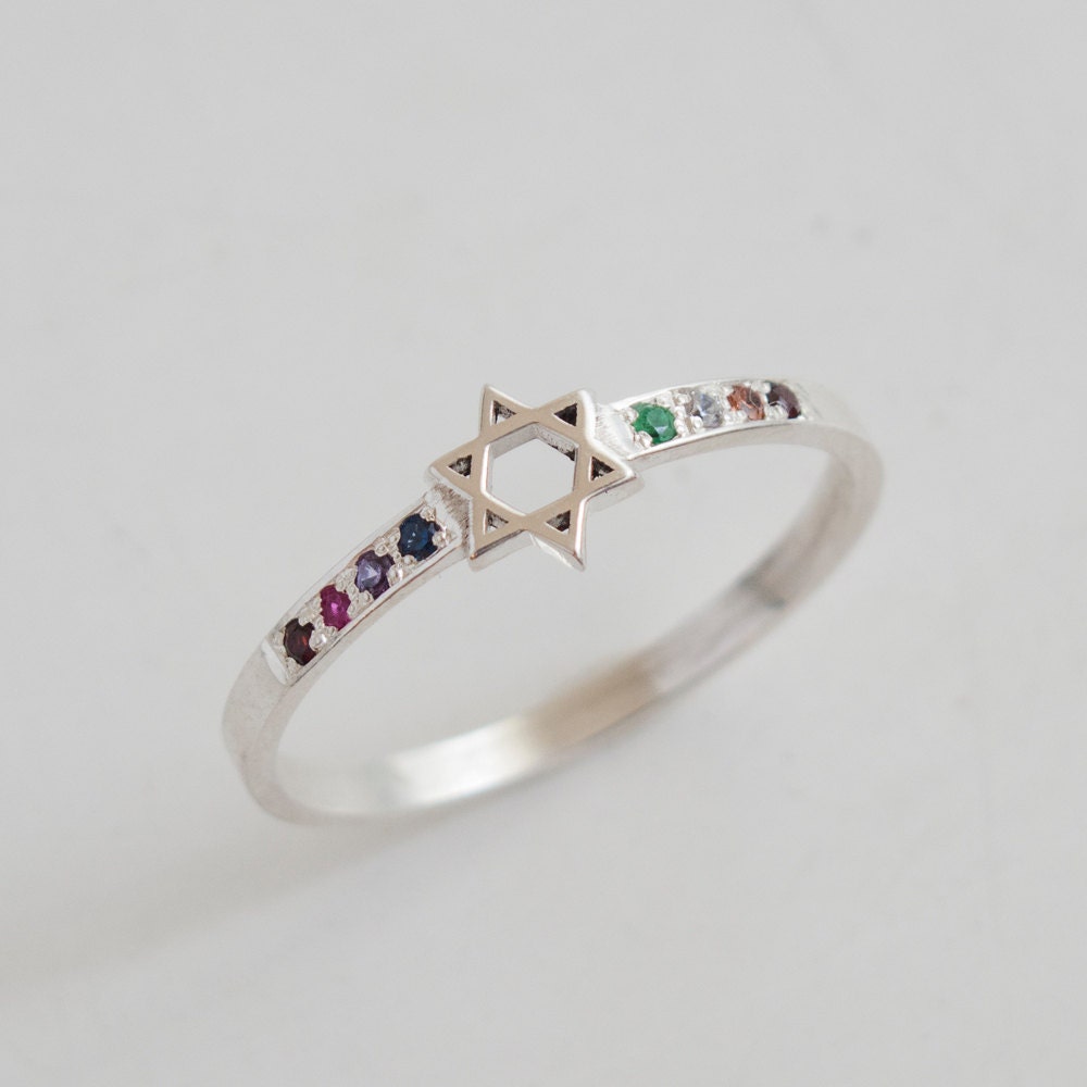 Jewish Star Ring in Silver - Etsy