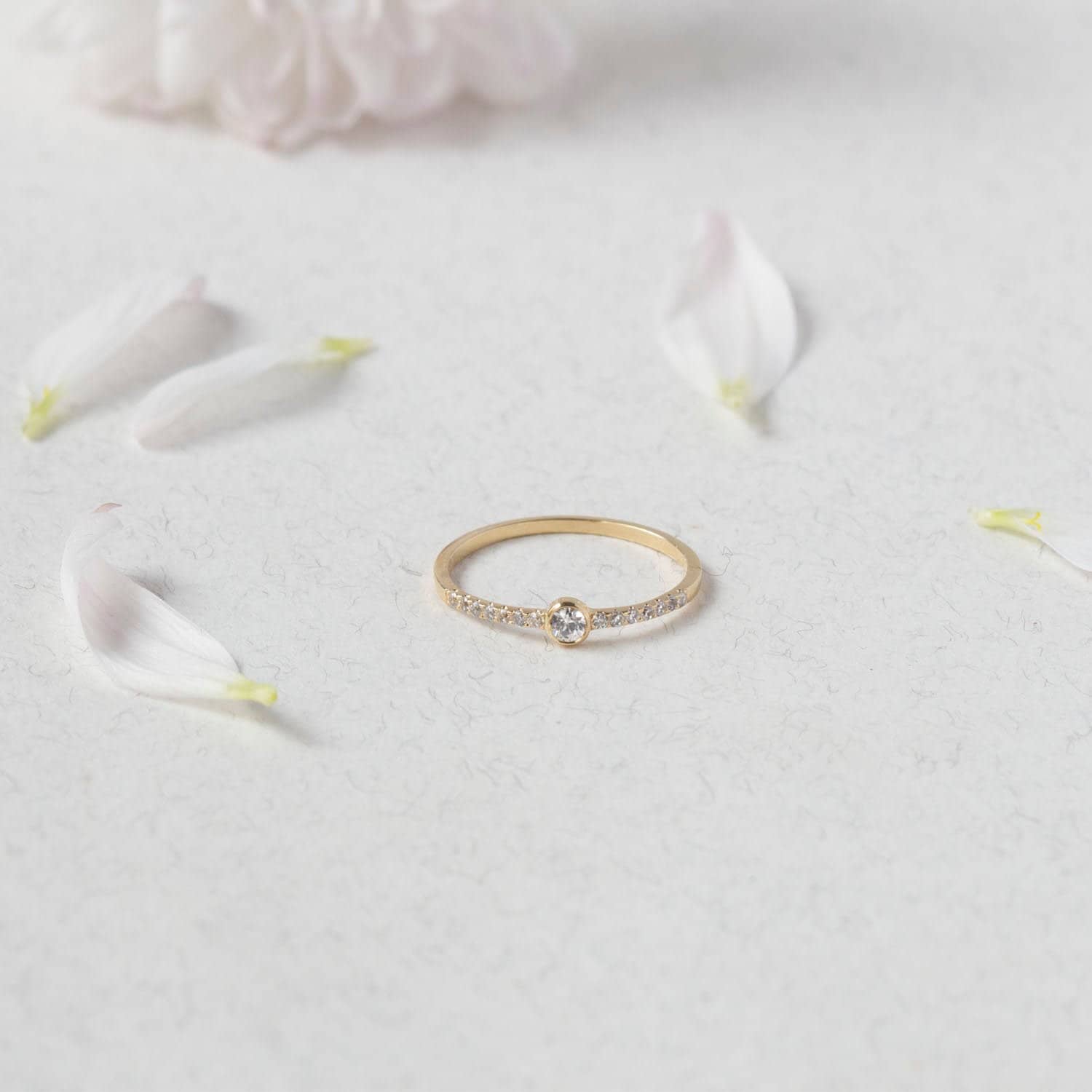 Simple diamond ring diamond ring dainty diamond ring | Etsy