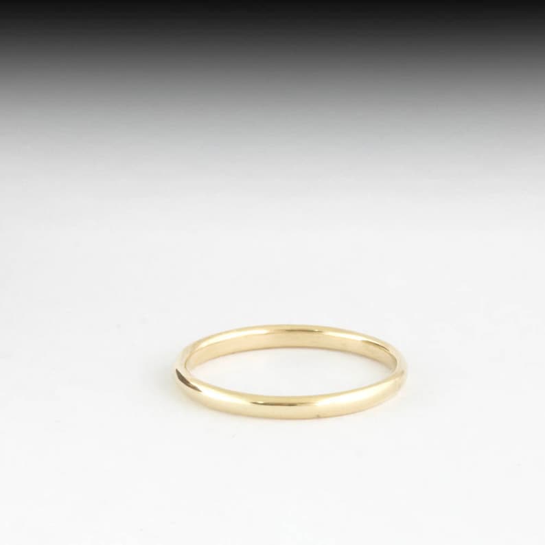 Gold Wedding Band, Gold Ring, Simple Wedding Band, Simple Gold Band ...