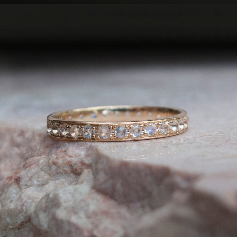 Moon stone Ring Moon stone Engagment Ring | Etsy
