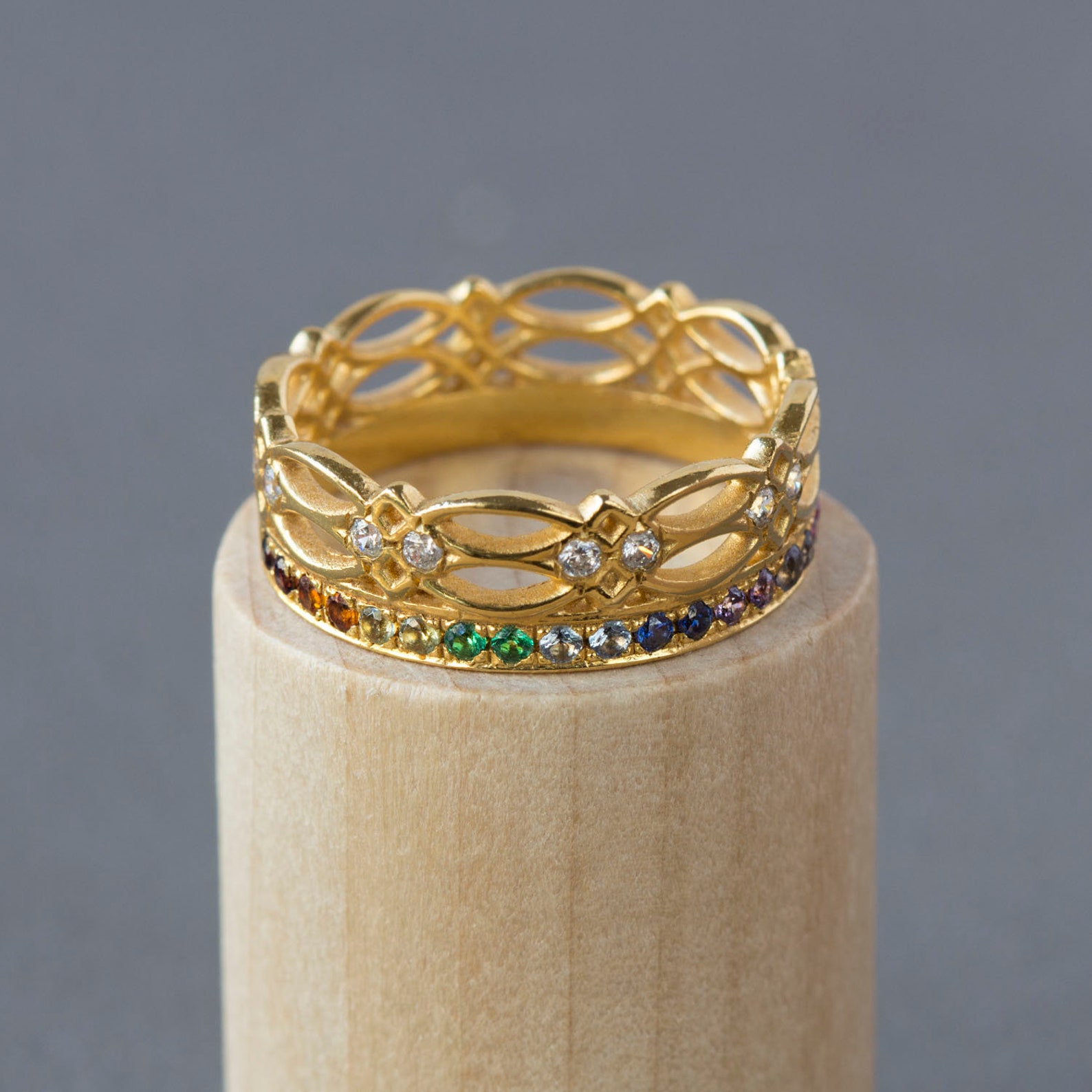 Celtic Ring Eternity Ring diamond Ring Gothic Ring - Etsy
