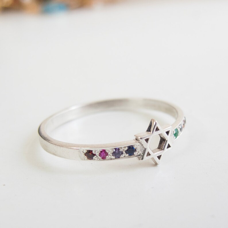 Jewish Star Ring in Silver | Etsy