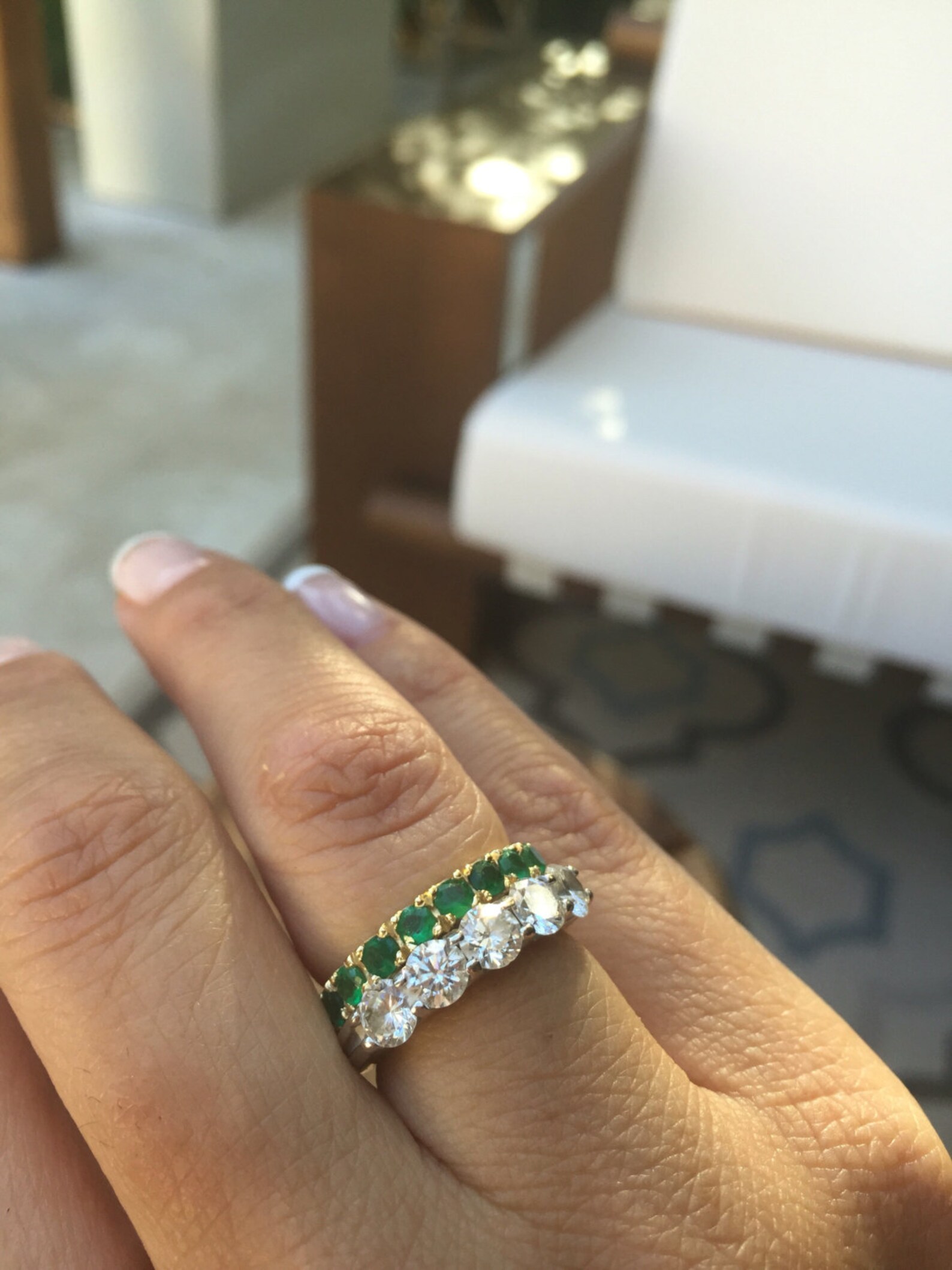 Emerald Gold Ring 14 Karat Gold Natural Grade AAA Emeralds | Etsy