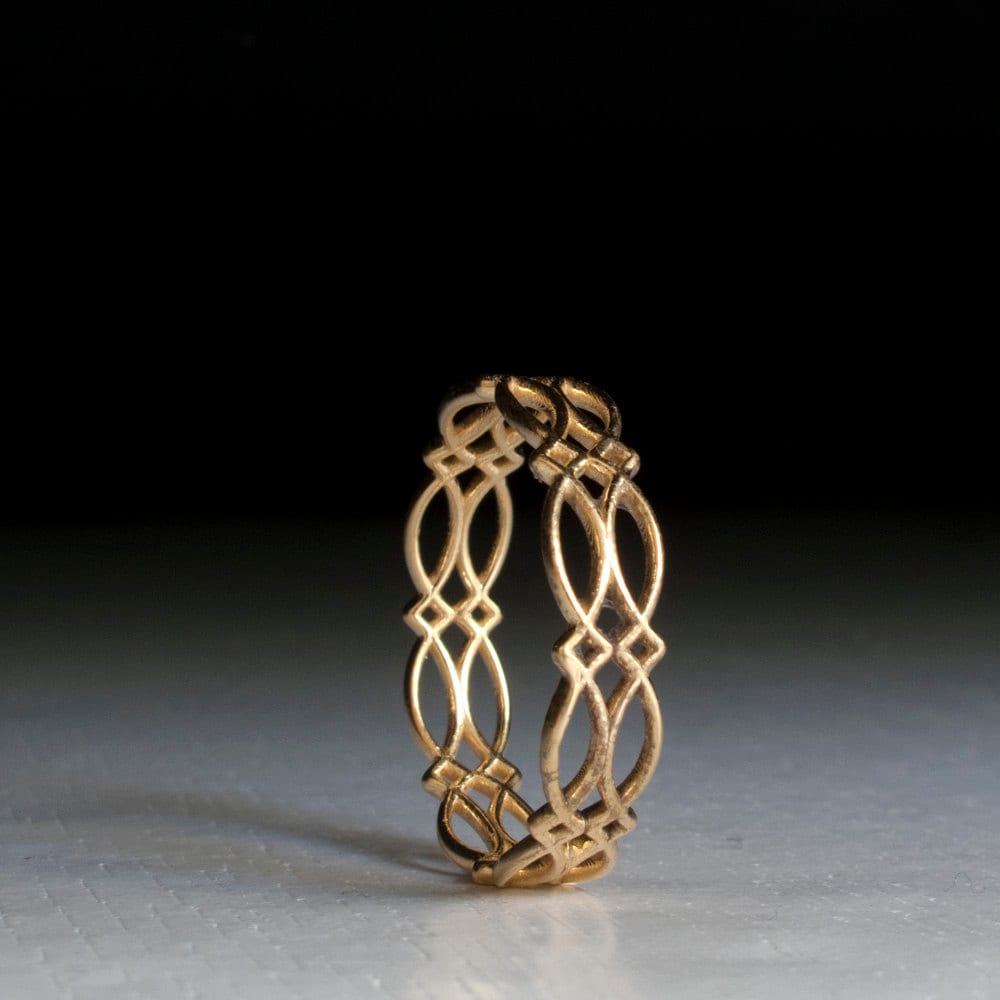 Celtic Gold Ring - Promise Ring - Etsy