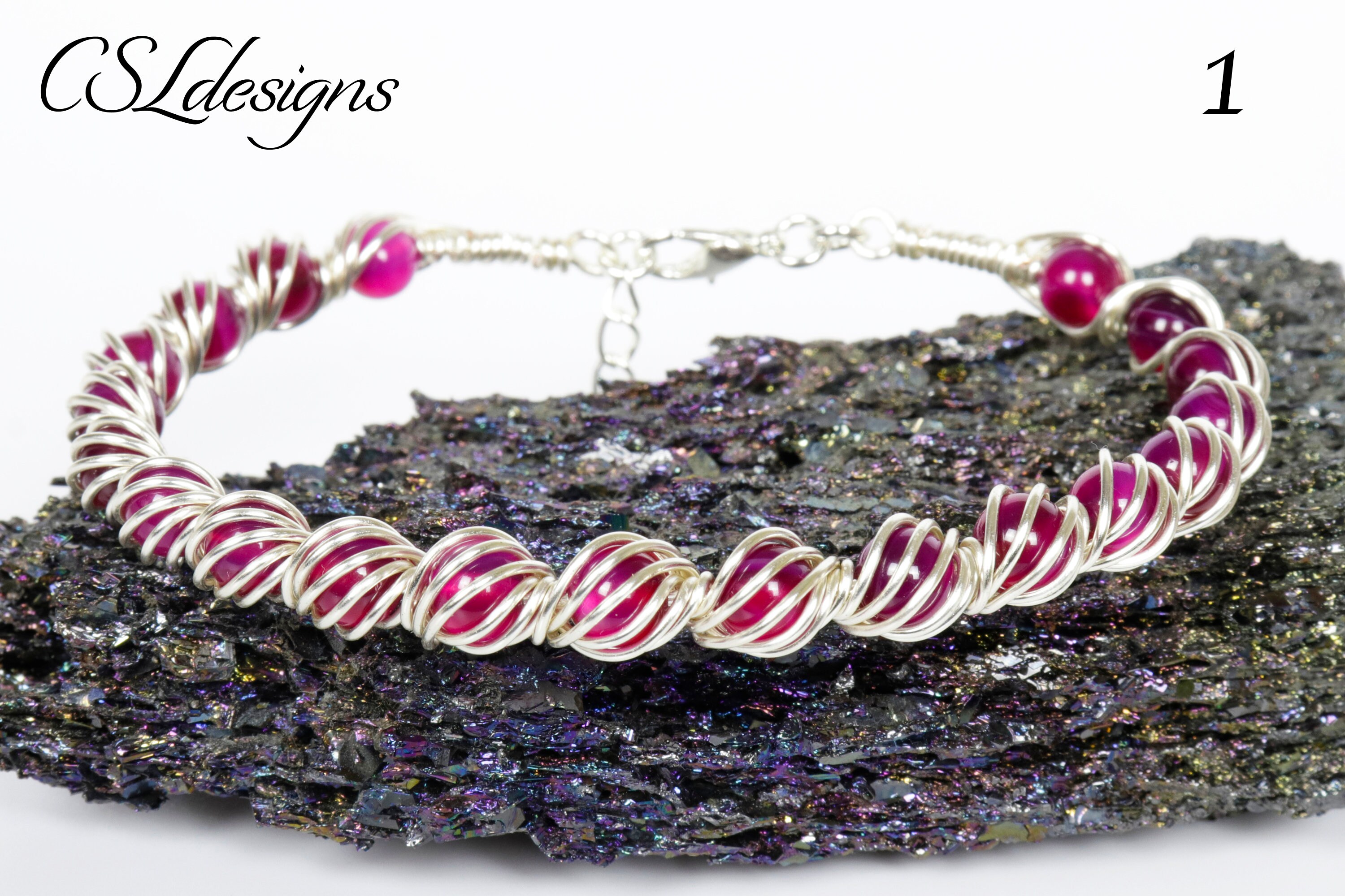 Candy Spirals Wirework Bracelet - Etsy