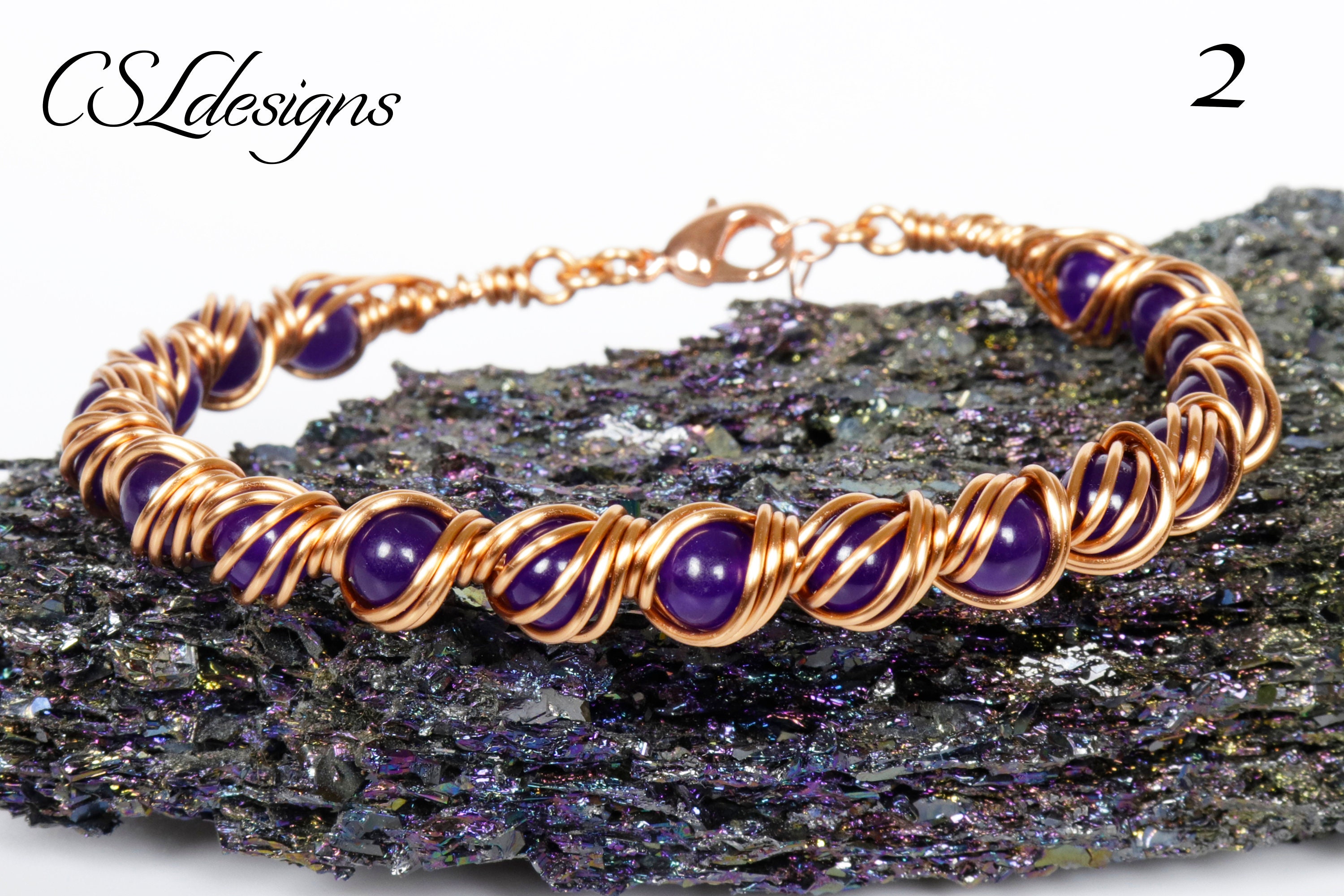 Candy Spirals Wirework Bracelet - Etsy