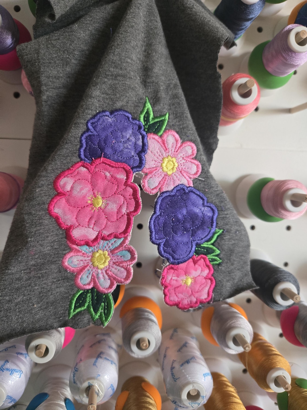 Split Shirt Flowers - 5x7 - DIGITAL EMBROIDERY FILE - Etsy