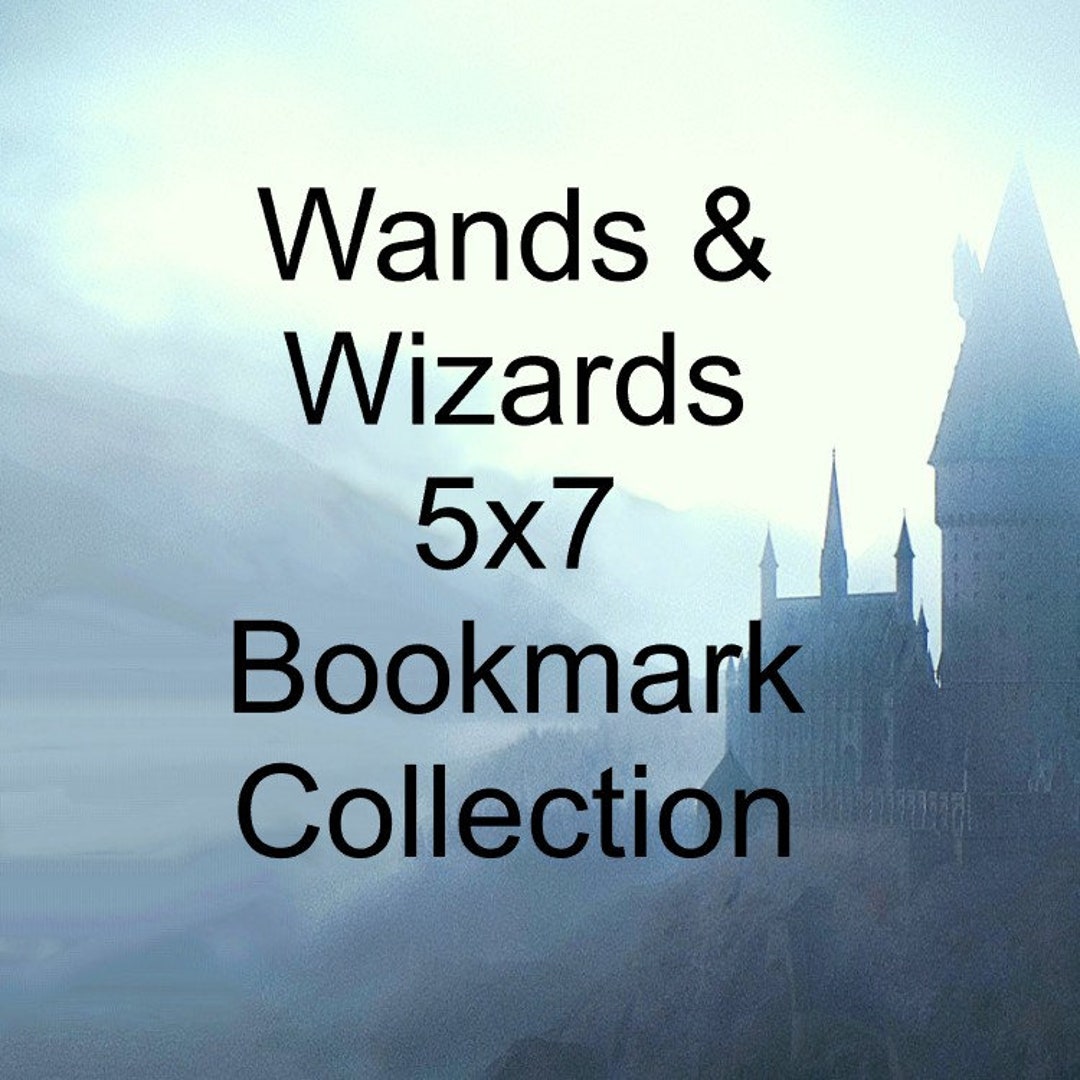Wands and Wizards Bookmark Set - 5x7 - EMBROIDERY FILES - Etsy