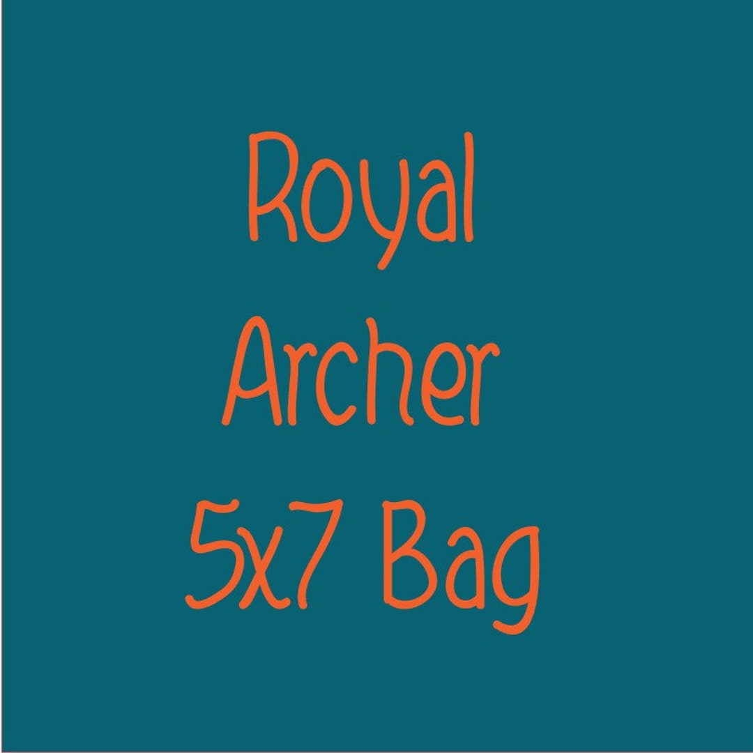 Royal Archer 5x7 Bag Girl Power Series EMBROIDERY FILE - Etsy