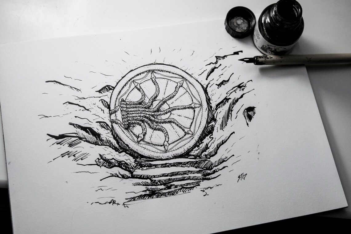 The Chamber of Secrets Illustration Print - Wall Art - Etsy