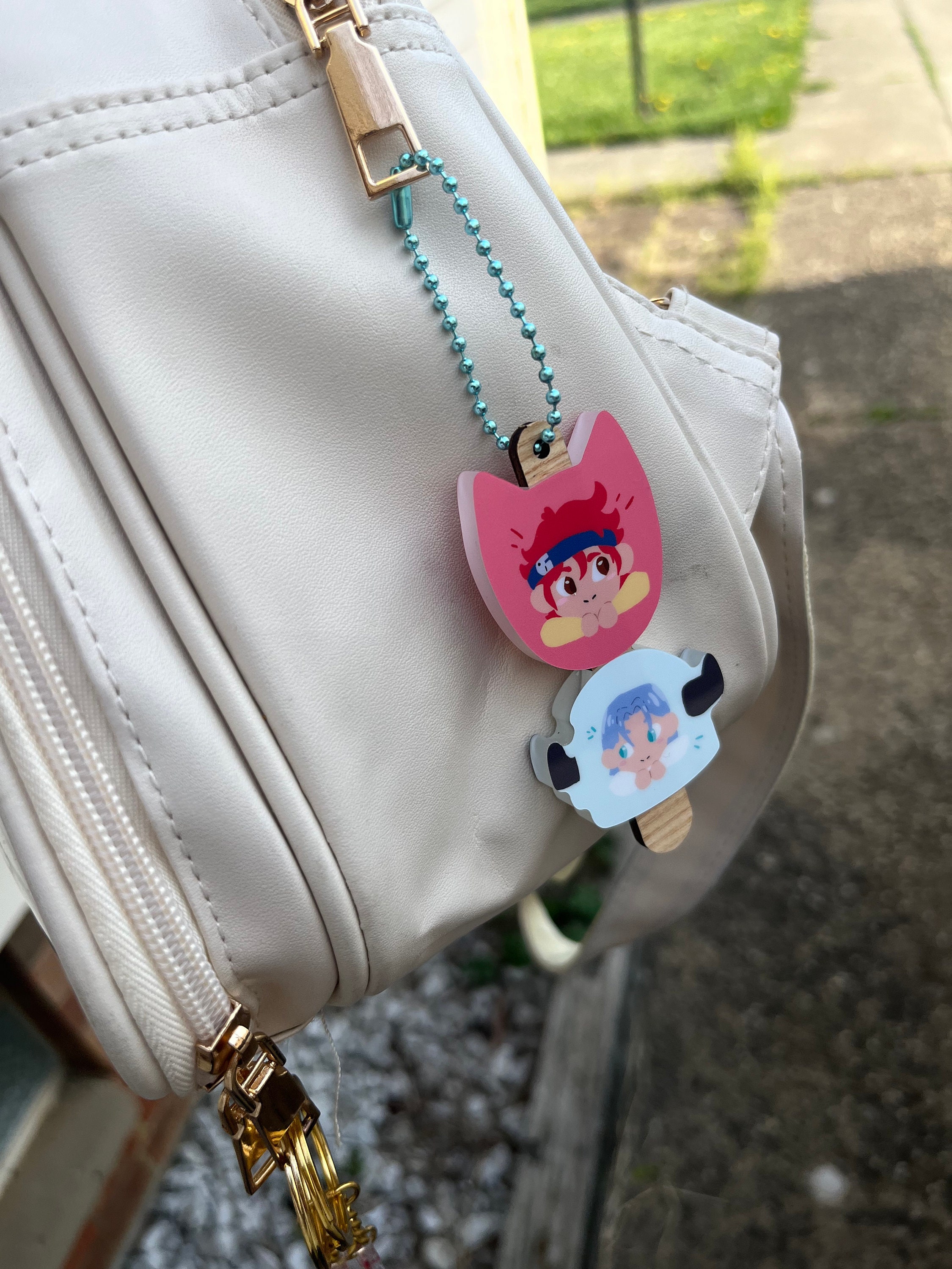 Reki and Langa Dango Keychain - Etsy