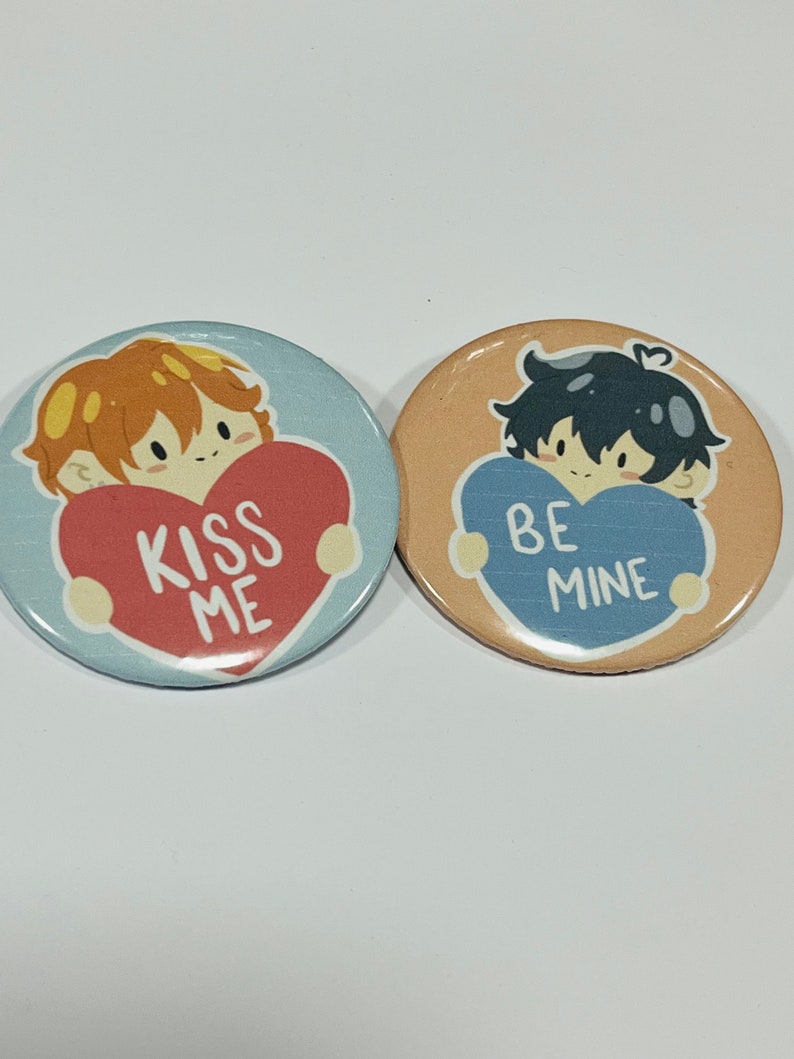 Sasaki and Miyano Sweetheart Buttons - Etsy