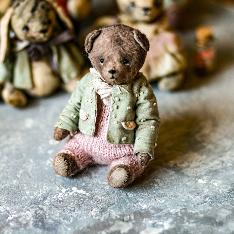 Miniature Teddy Bear - Etsy