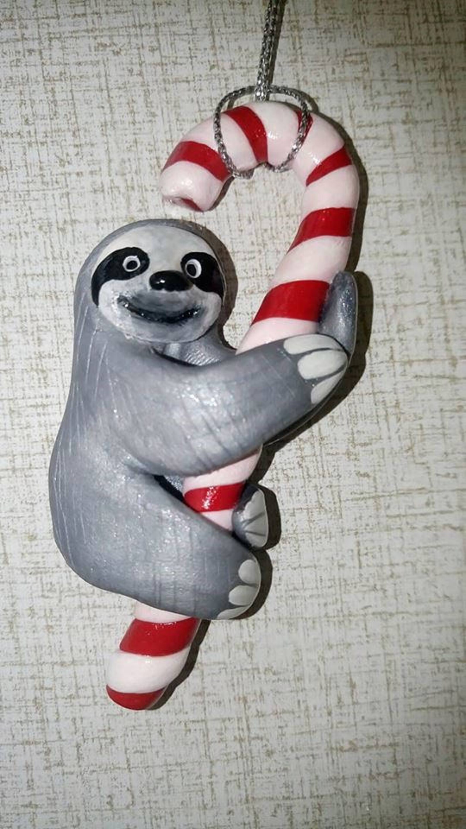 Santa Sloth Christmas Ornament Christmas Tree Ornaments - Etsy