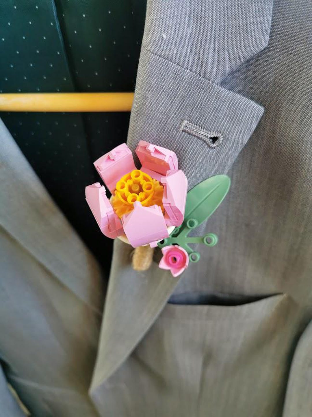 LEGO® Lotus Buttonhole Boutonnière PINK - Etsy