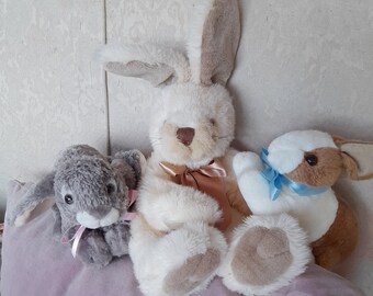 Vintage Stuffed Toy Bunny Rabbits - Etsy