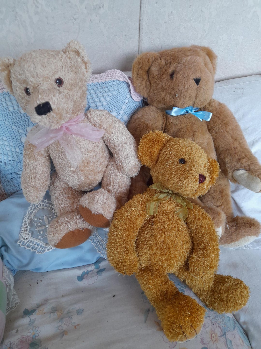 3+ Teddy Bear Vintage 80s Old Plush Toy Antique Vintage Plush Bears ...