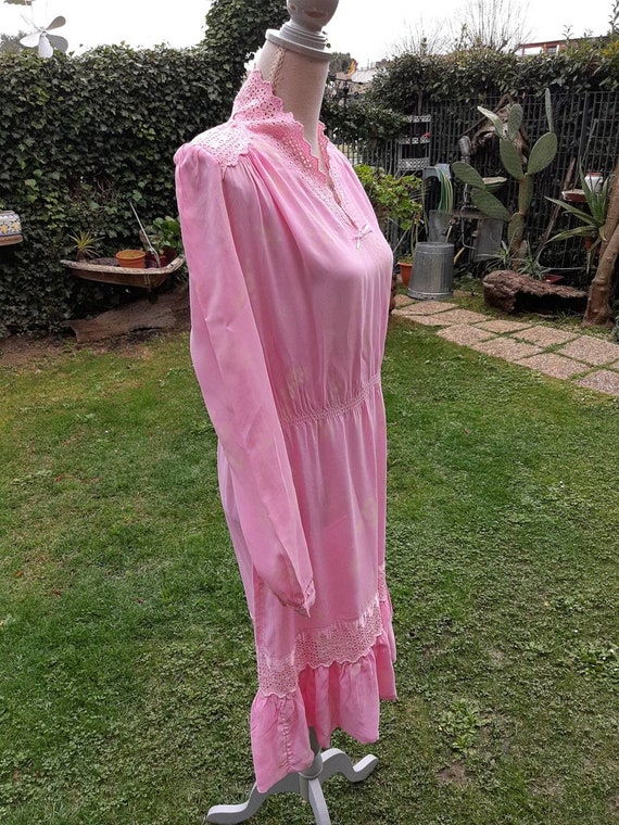 Vintage Early 50s Pink Nightgown Wedding Chic Shabby … Gem