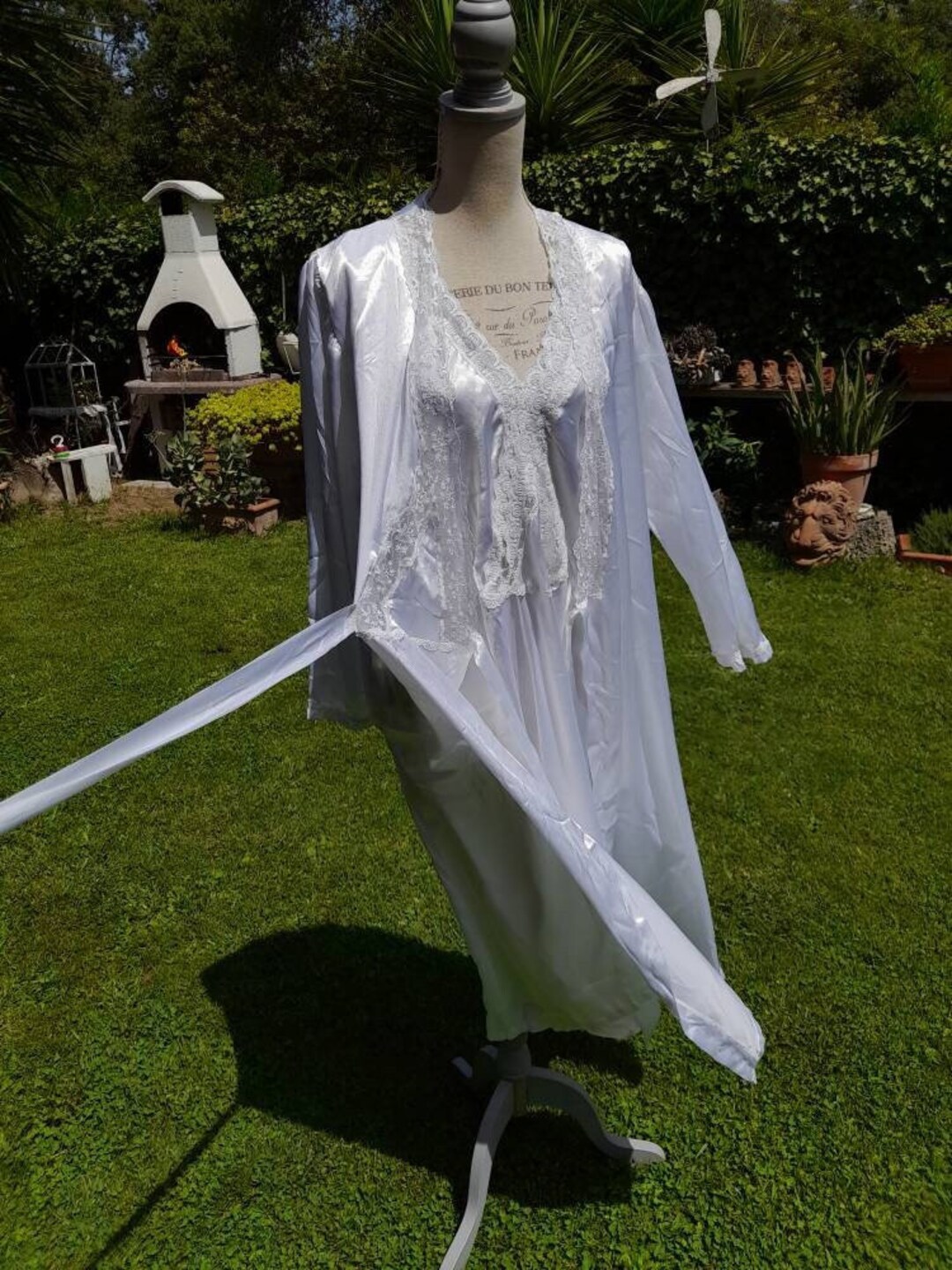 Coordinated Peignoir Set for Girl, Woman, Nightgown, Skirt and Dressing ...
