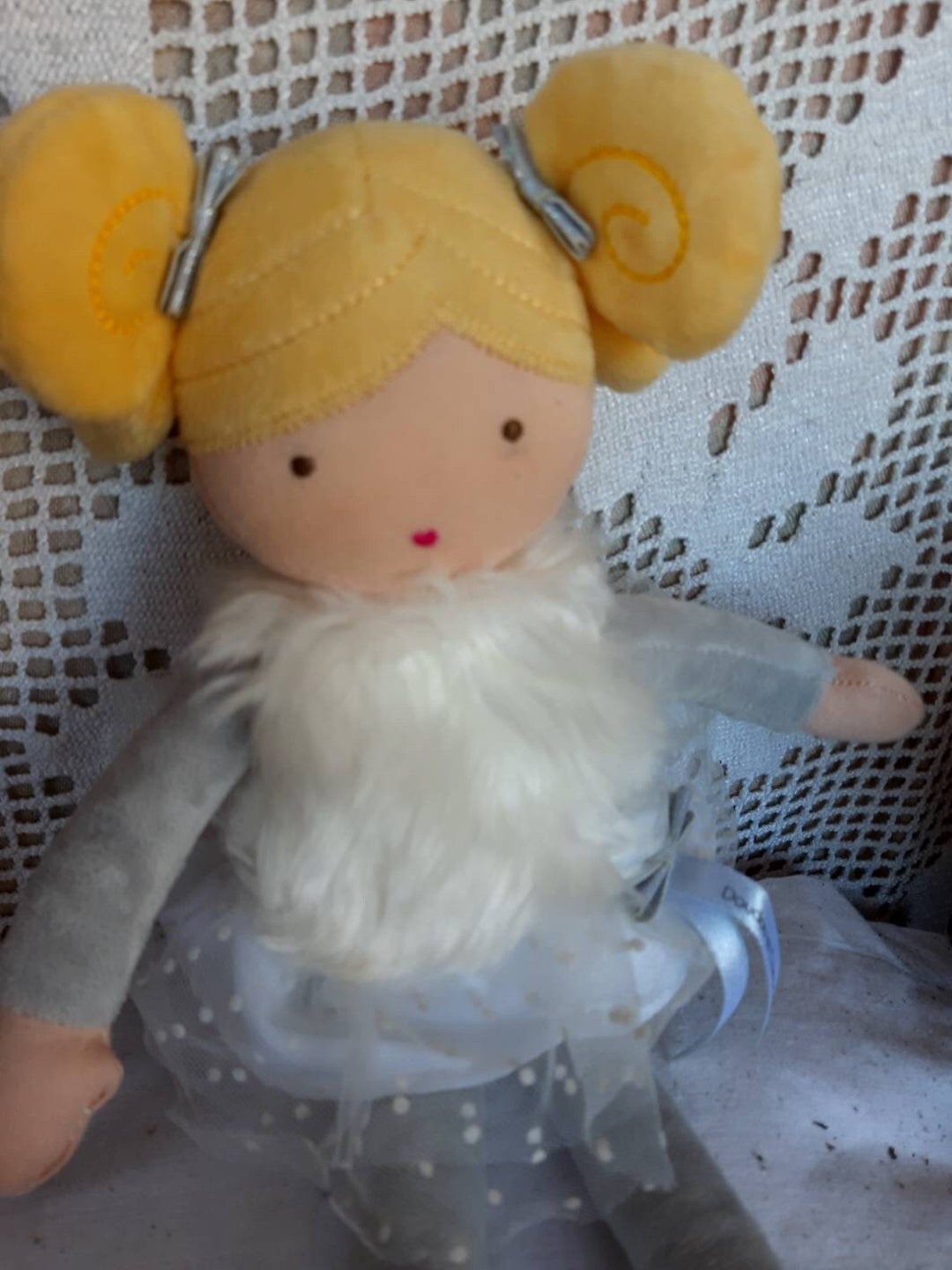 2 Shabby Chic Plush Rag Ballerinas Elegant Soft Doll Cloth Doll Tutu ...