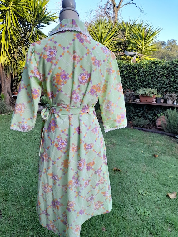 70s dressing gown Hollywood diva wedding dressing gow… - Gem