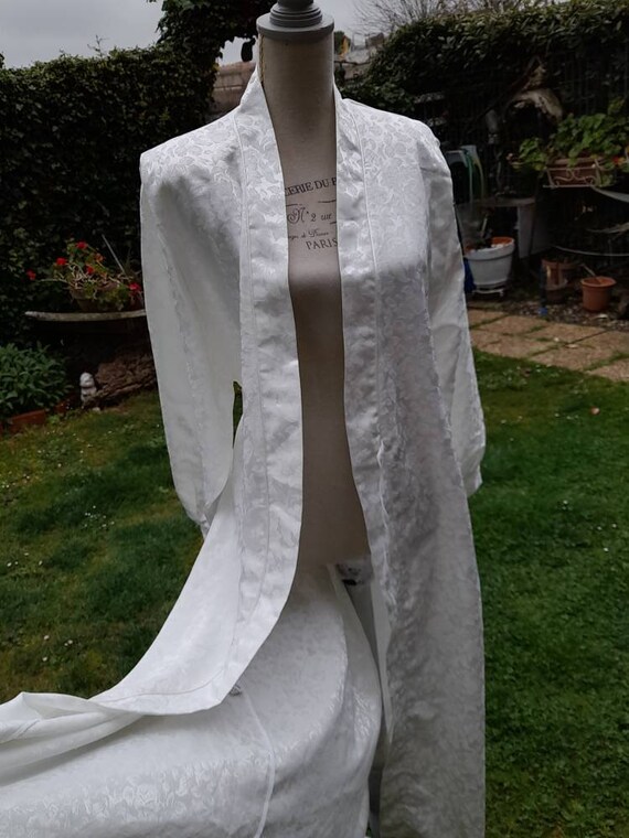 Vintage dressing gown 80s Italy Florence shabby chic … - Gem