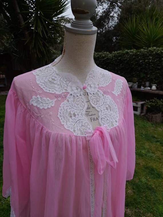 Pink dressing gown shabby chic vintage dressing gown … - Gem