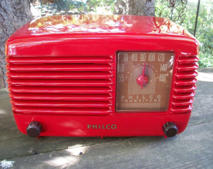 Vintage 1948 Philco Transitone Tabletop Tube Radio, Model 48-200 ...