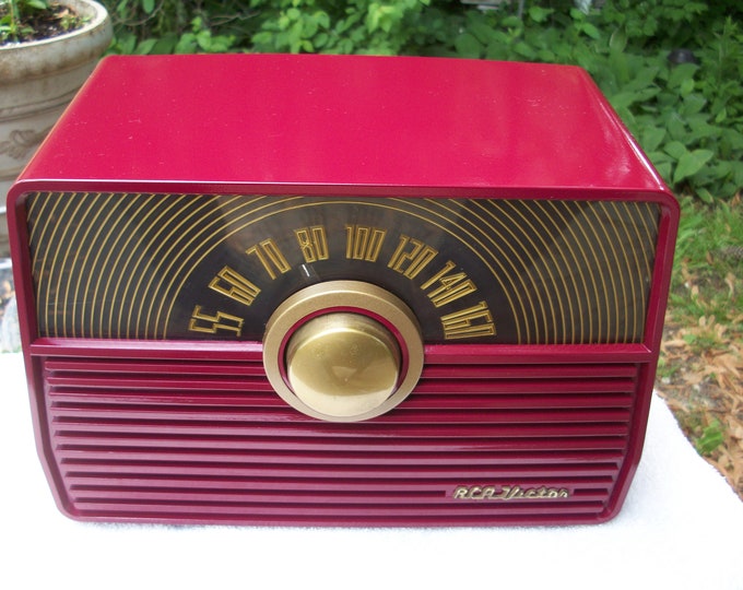 Vintage 1951 RCA Table Top Tube Radio Model 1X51, Totally Restored and ...