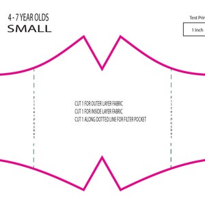 4 Sizes SEAMLESS Mask Pattern Unisex Adults Teens Juniors and Child ...