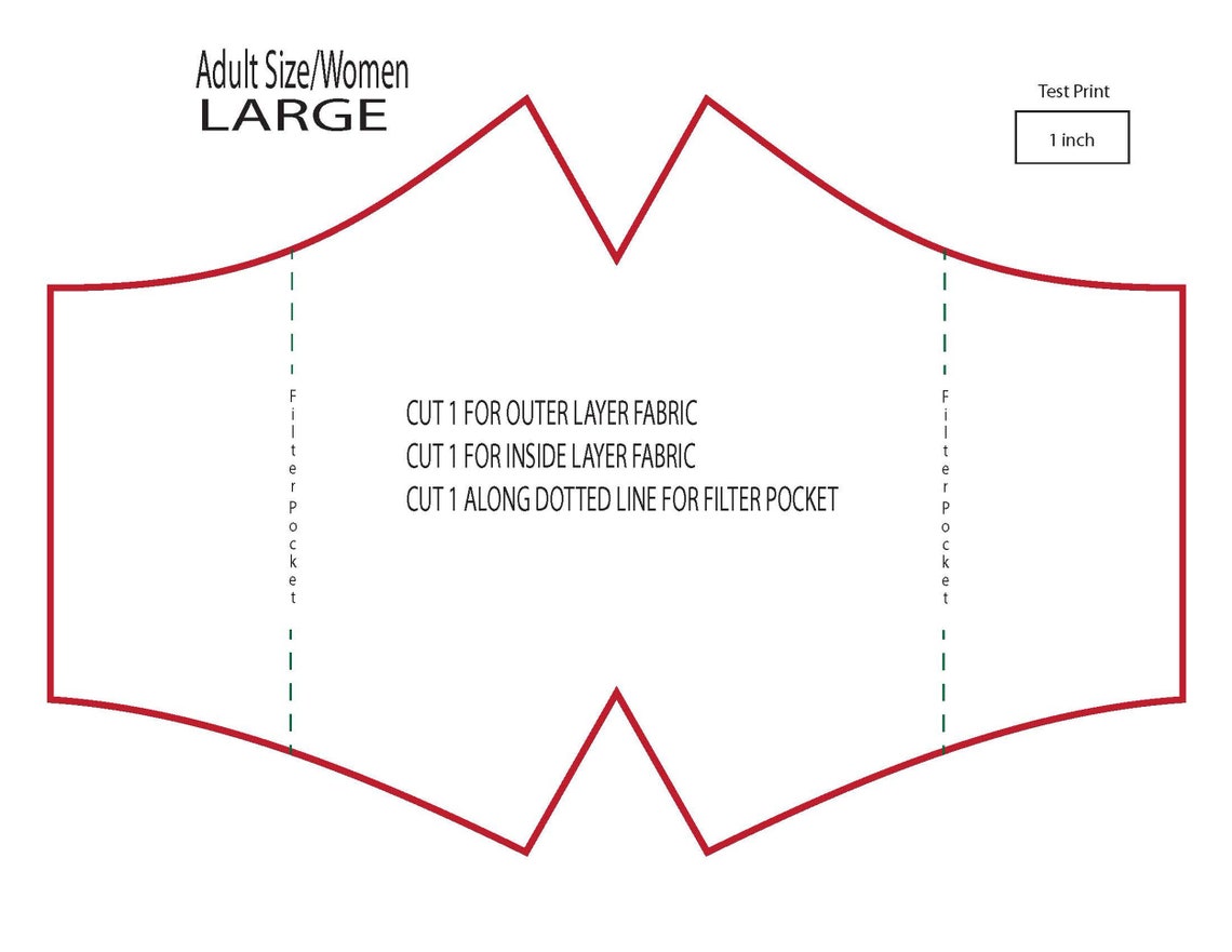 4 Sizes SEAMLESS Mask Pattern Unisex Adults Teens Juniors and - Etsy