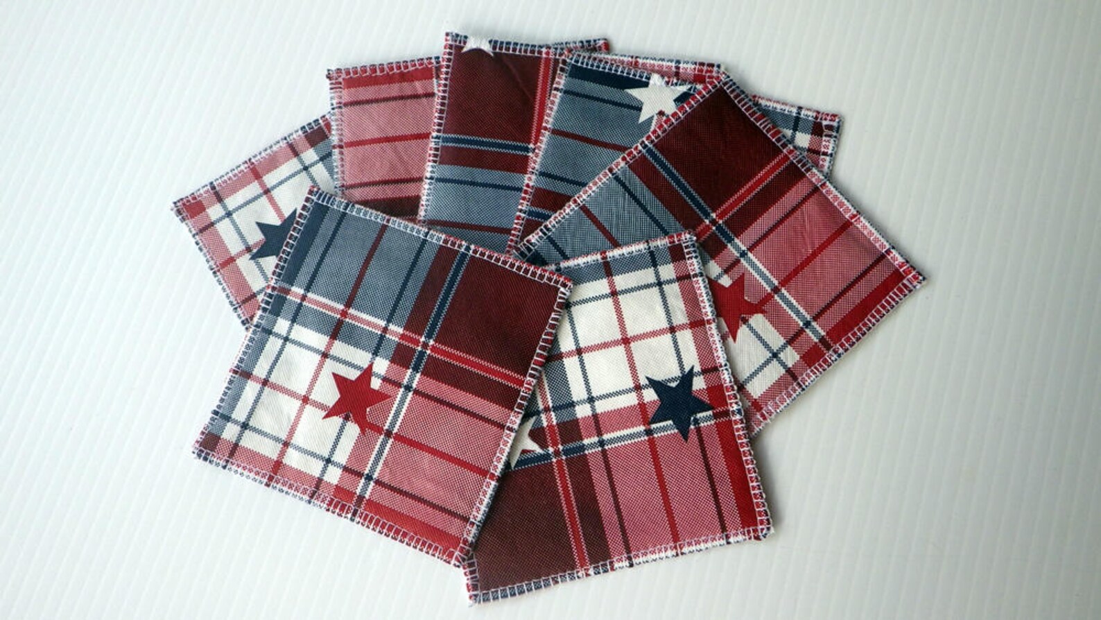 Reversible Patriotic Sweat Proof Vinyl Coated Coasters Semi - Etsy