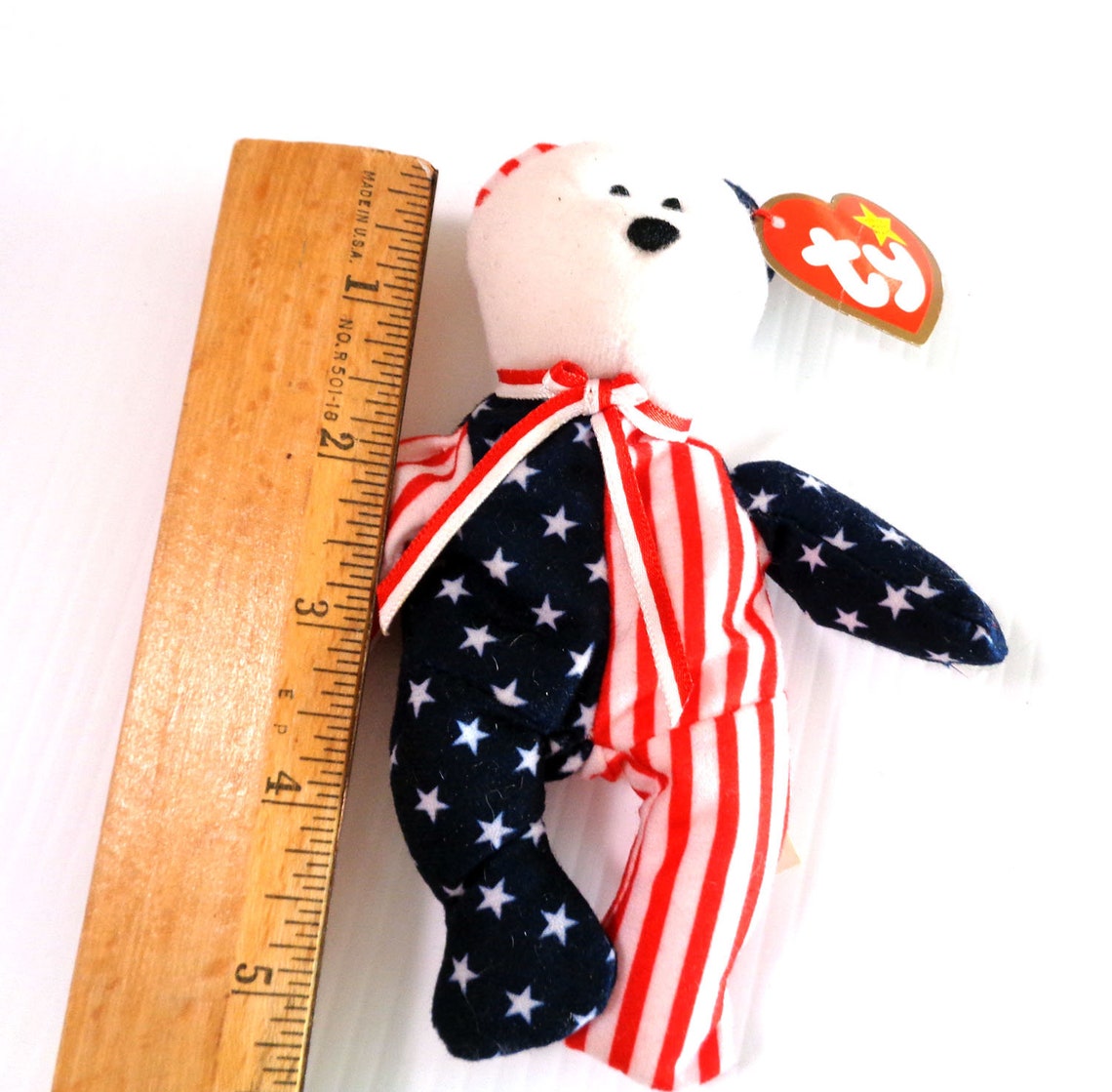 SPANGLE the Bear Teenie Beanie Baby Vintage Toy Collection - Etsy