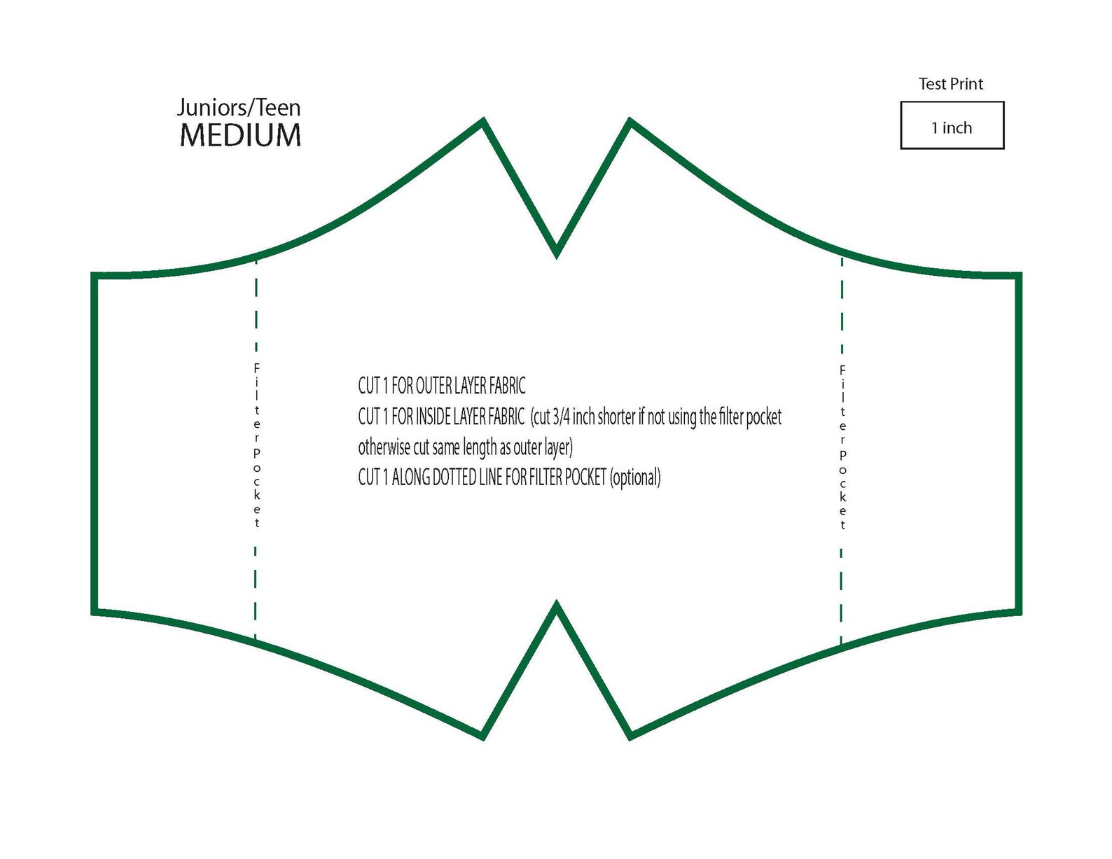 4 Sizes SEAMLESS Mask Pattern Unisex Adults Teens Juniors and - Etsy