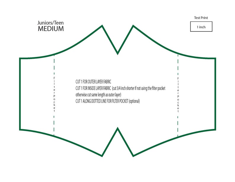 Seamless Mask Pattern, 4 Sizes, Step-by-step Instructions (PDF Pattern ...