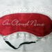Embroidered Sleeping Mask, Eye Mask With Lace in Red, Sleep Mask ...