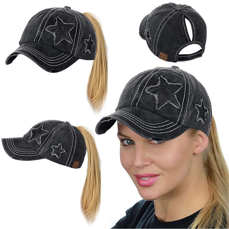 Distressed Baseball Cap - Etsy